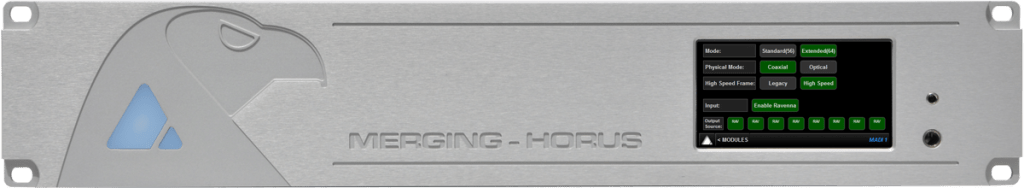 MERGING HORUS Interfaz modular de audio AES67 de 6 Slots para hasta 48 ...