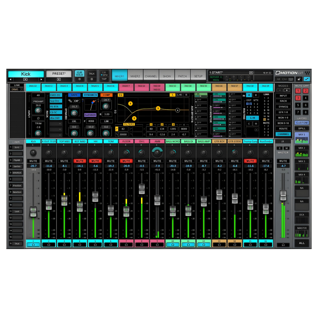 WAVES eMotion LV1 + 64-Channel Mixer + Axis Scope - Compra en - SISTEMAG