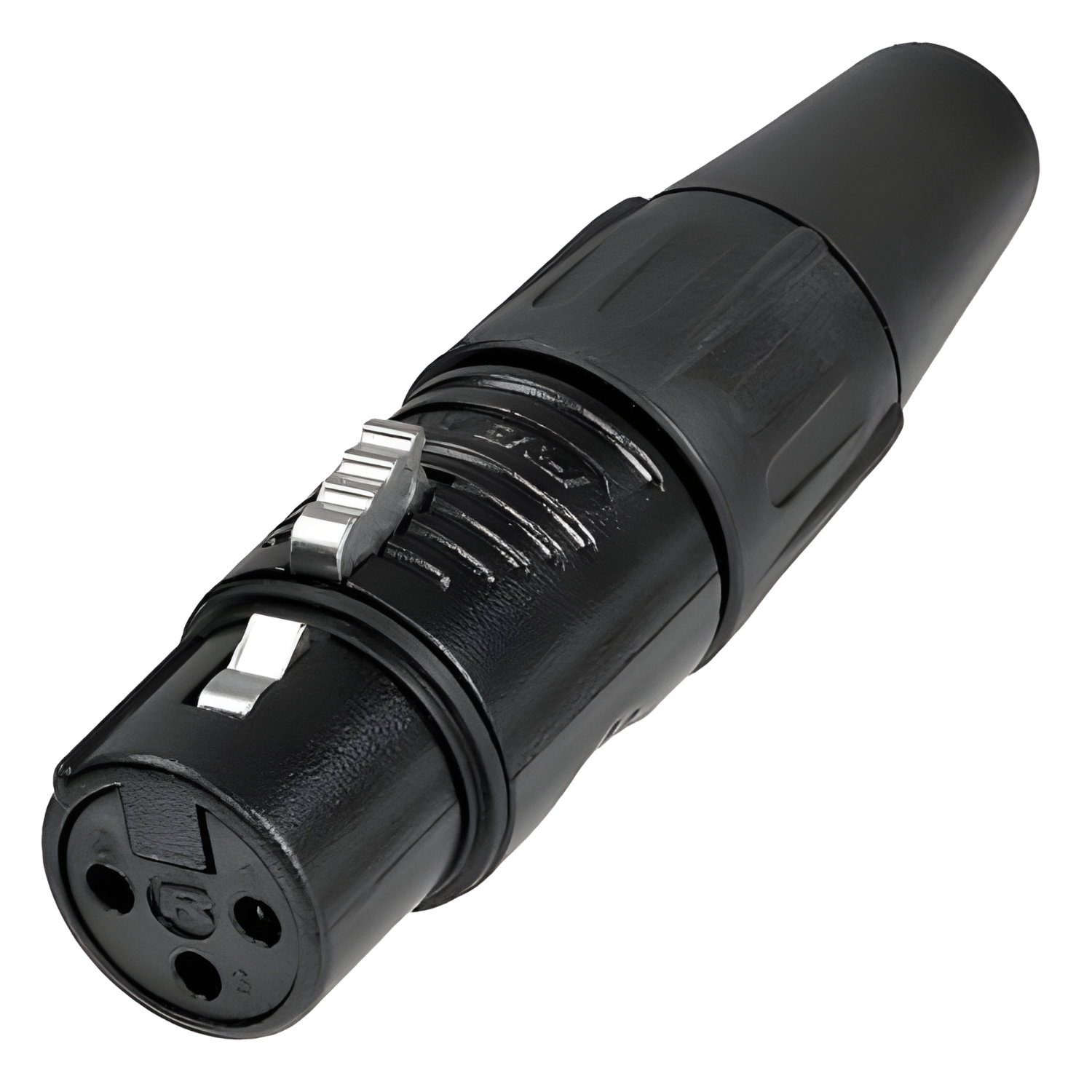REAN RC3F-B Conector XLR hembra de 3 pines, Contactos dorados - SISTEMAG