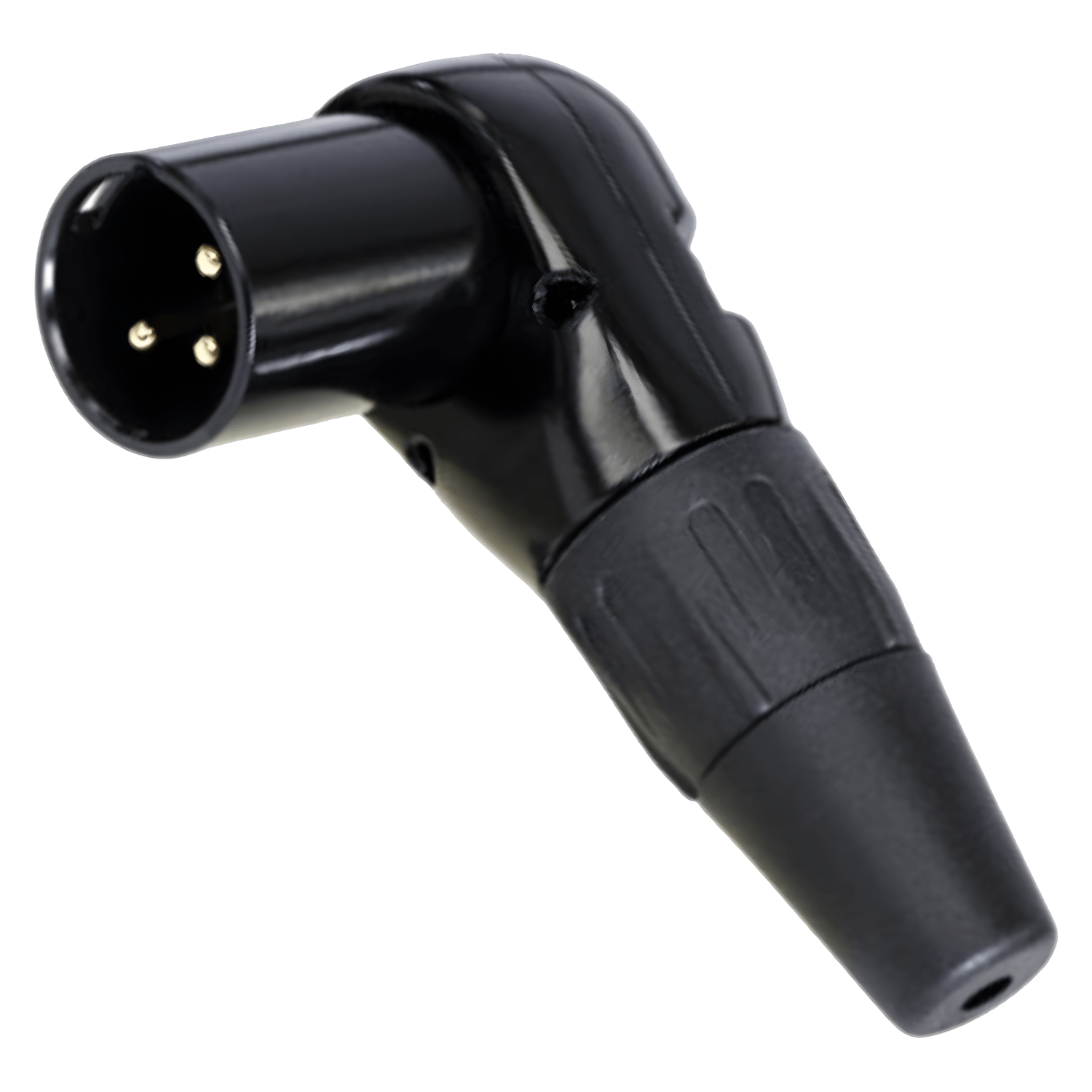 REAN RC3MR-B Conector XLR macho de 3 pines en ángulo de 90°, contactos ...