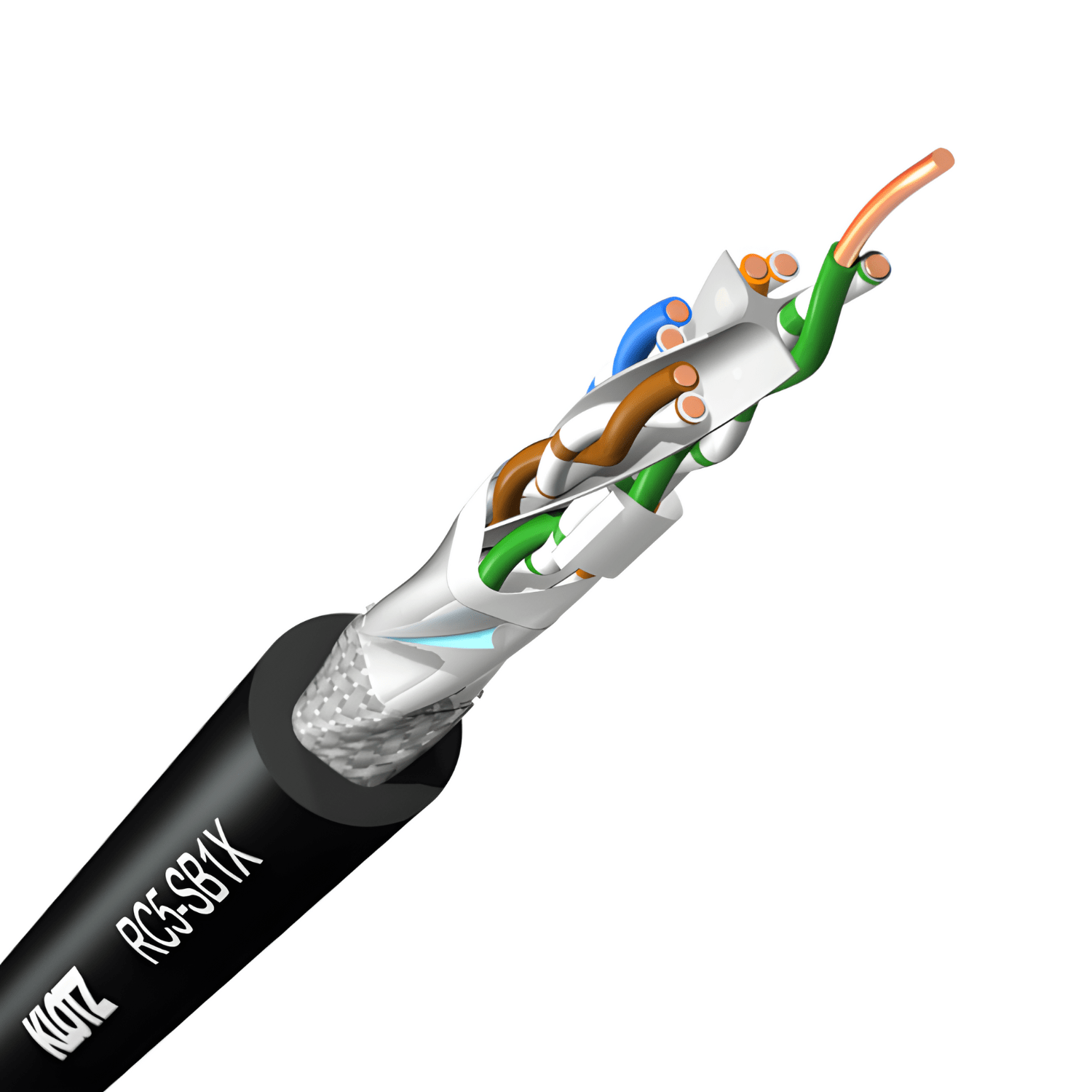 KLOTZ RC5-SB1X.300 Rollo 300m CAT5e alta resistencia PUR, uso ...