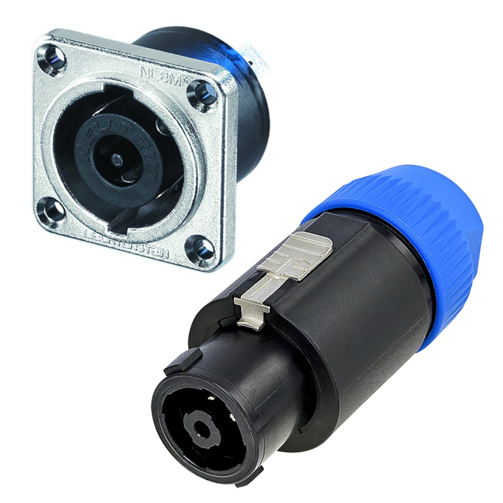 Speakon par NL8FC + NL8MPR pack de Contactos Plateados – SISTEMAG