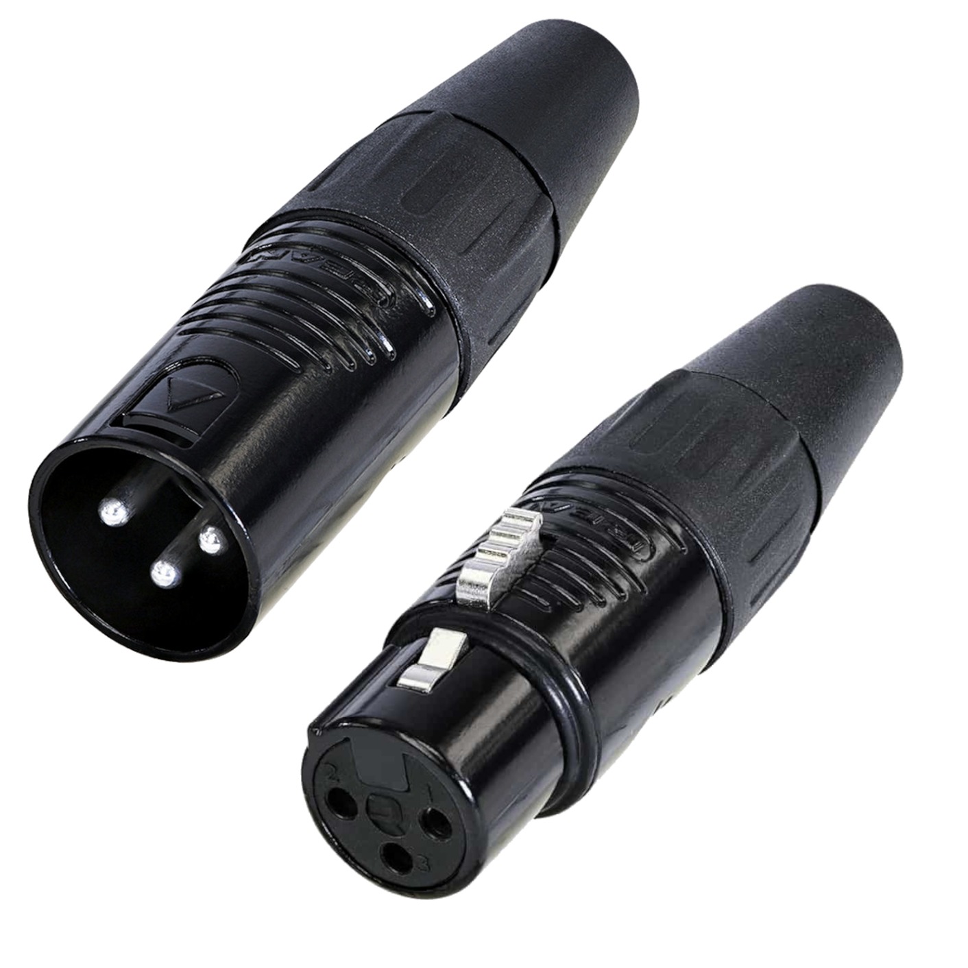 XLR 3 pines Par RC3M-BAG + RC3F-BAG pack de Contactos Plateados ...